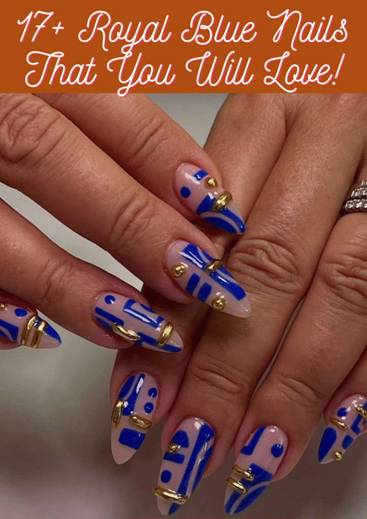 17+ Royal Blue Nails That You Will Love! - Holidaydons.com